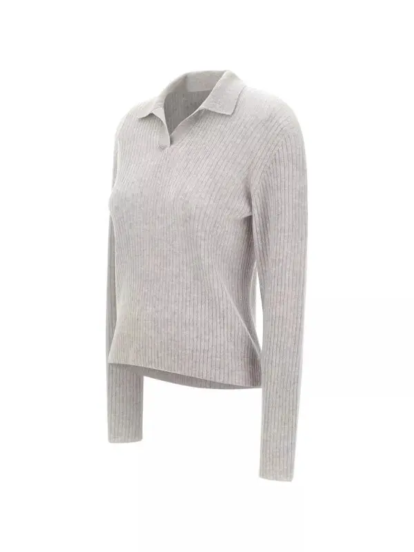 GRAN SASSO Ribbed-knit Long-sleeve Sweater