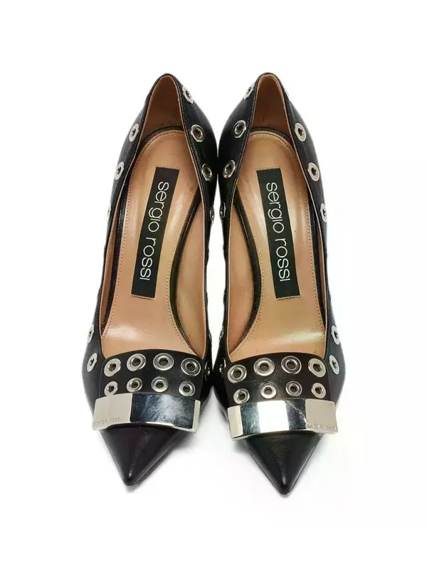 SERGIO ROSSI Eyelet Detail Pumps