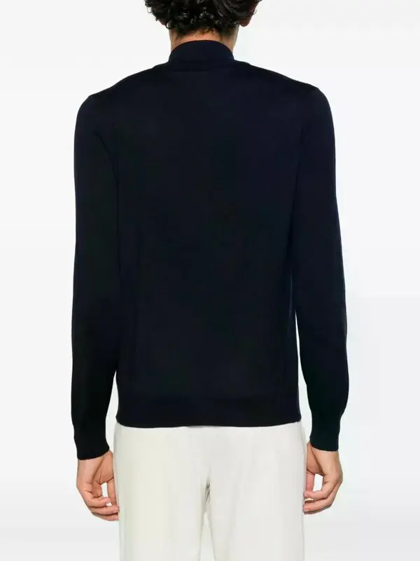 Tagliatore Zip-up High-neck Cardigan