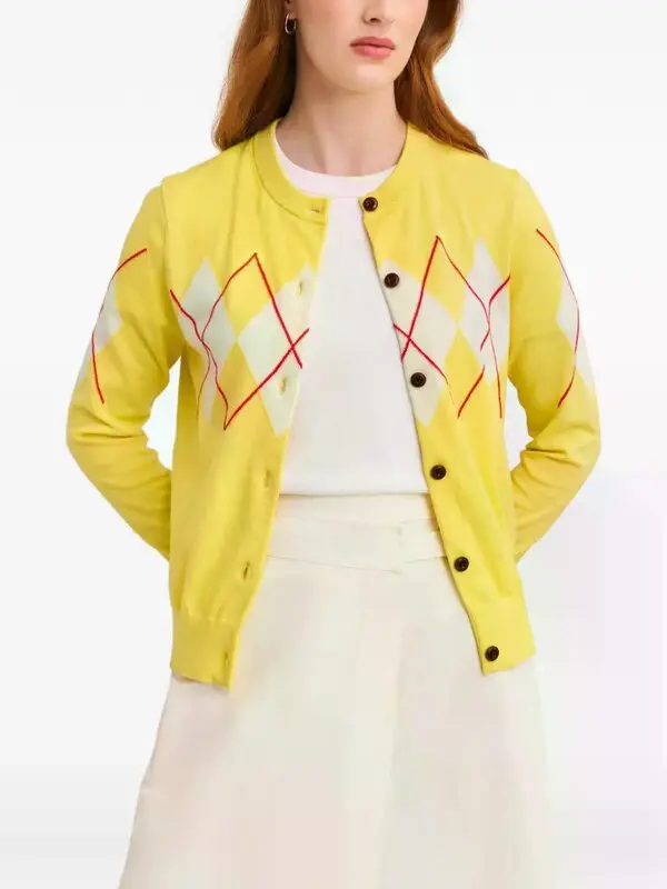 Pringle Of Scotland Argyle-pattern Cardigan