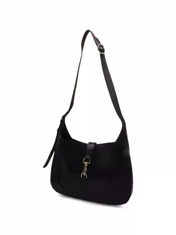 Gucci 2020s Jackie Piston-lock Shoulder Bag - Black