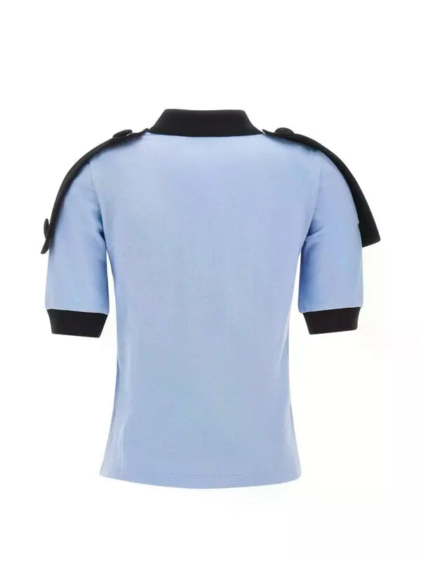Vaquera Crest-print Epaulette Polo Shirt
