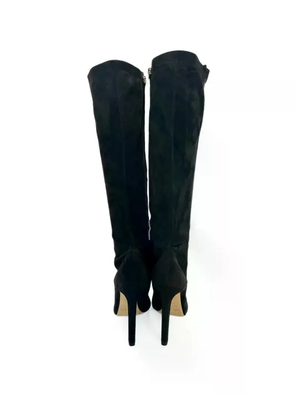 JIMMY CHOO 2010s Desiree Lace-up Knee-high Boots - Black