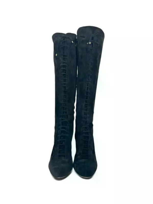 JIMMY CHOO 2010s Desiree Lace-up Knee-high Boots
