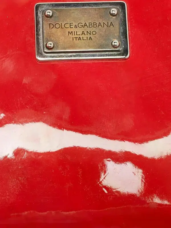 Dolce & Gabbana Zip-around Patent Leather Wristlet Bag