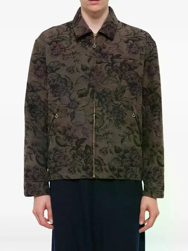 Undercover Flower-print Zip-up Jacket
