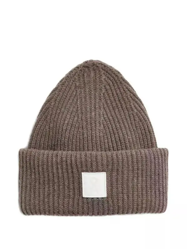 ARMEDANGELS Iconic Å Logo-patch Beanie Hat - Brown