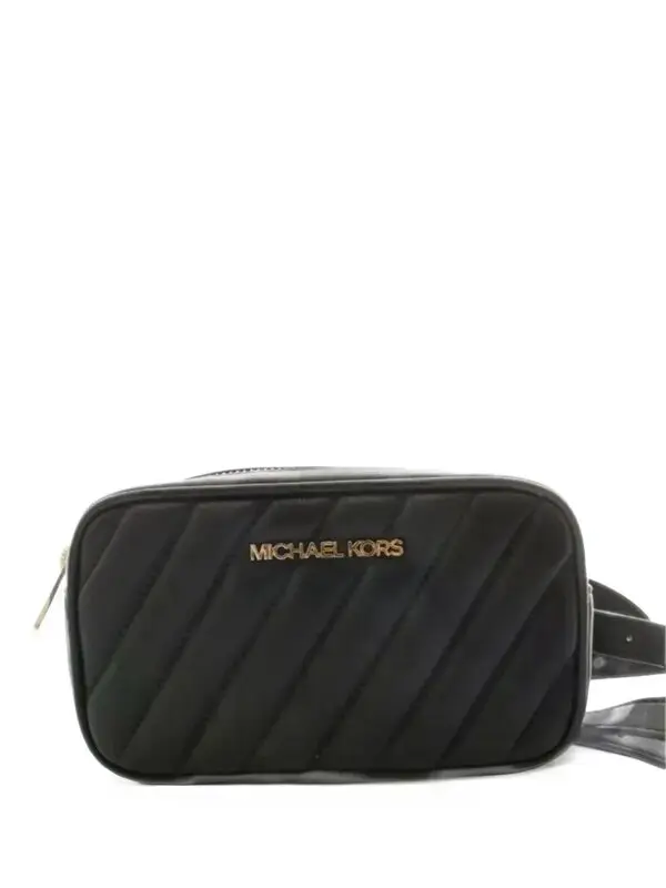 Michael Kors Rose Quilted Belt Bag - Black