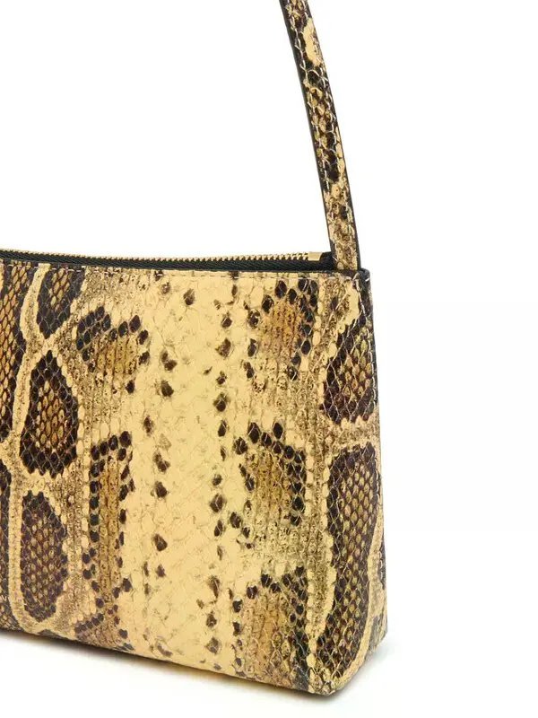 MANSUR GAVRIEL Gaia Snake-effect Shoulder Bag - Yellow