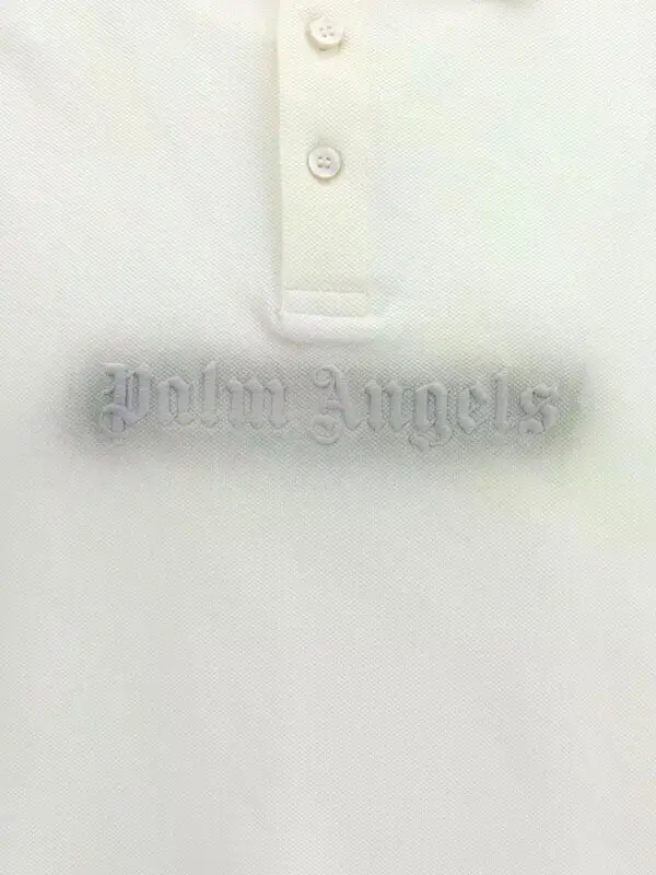 Palm Angels Logo Spray Regular Polo Shirt