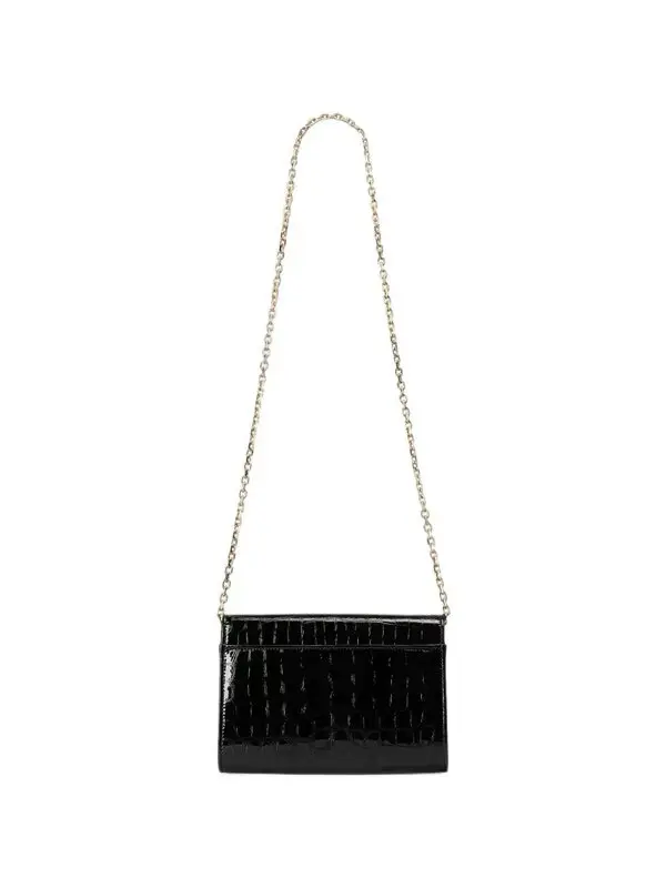 JIMMY CHOO Avenue Croc-effect Clutch Bag