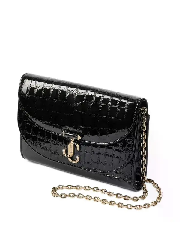 JIMMY CHOO Avenue Croc-effect Clutch Bag