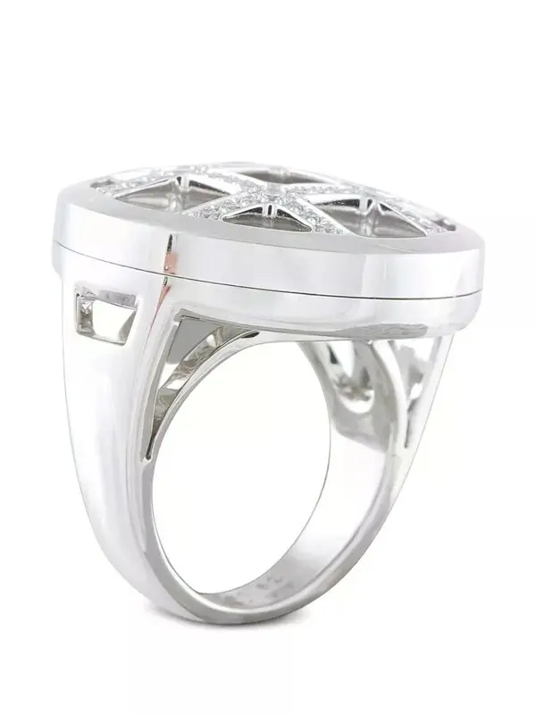 Cartier Pasha Diamond And Mother Of Pearl Ring