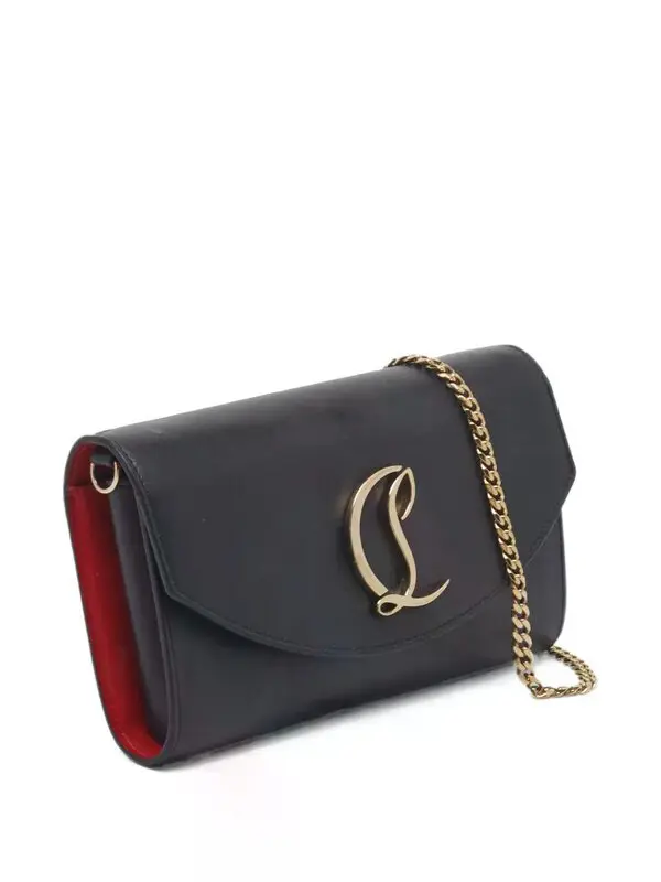 CHRISTIAN LOUBOUTIN Loubi54 Logo-plaque Clutch Bag - Black