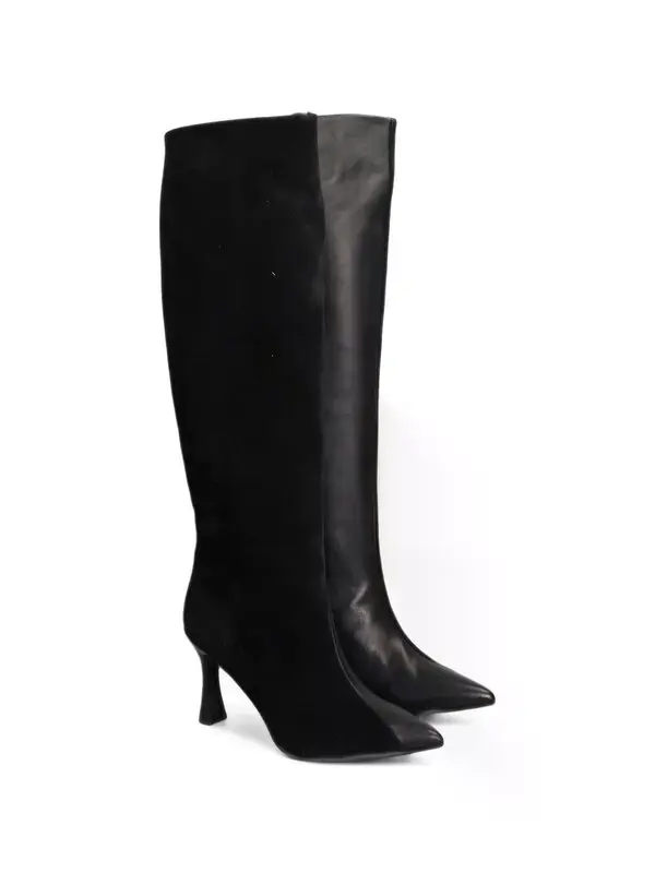 EVALUNA Panelled Pointed-toe Boots