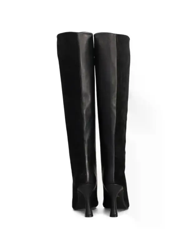 EVALUNA Panelled Pointed-toe Boots