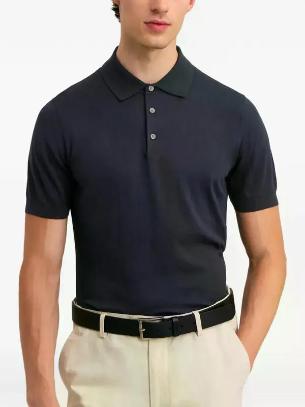 Pringle Of Scotland Short-sleeve Knitted Polo Shirt