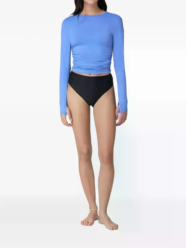 WATSKIN Poppy Ruched Rashguard - Blue