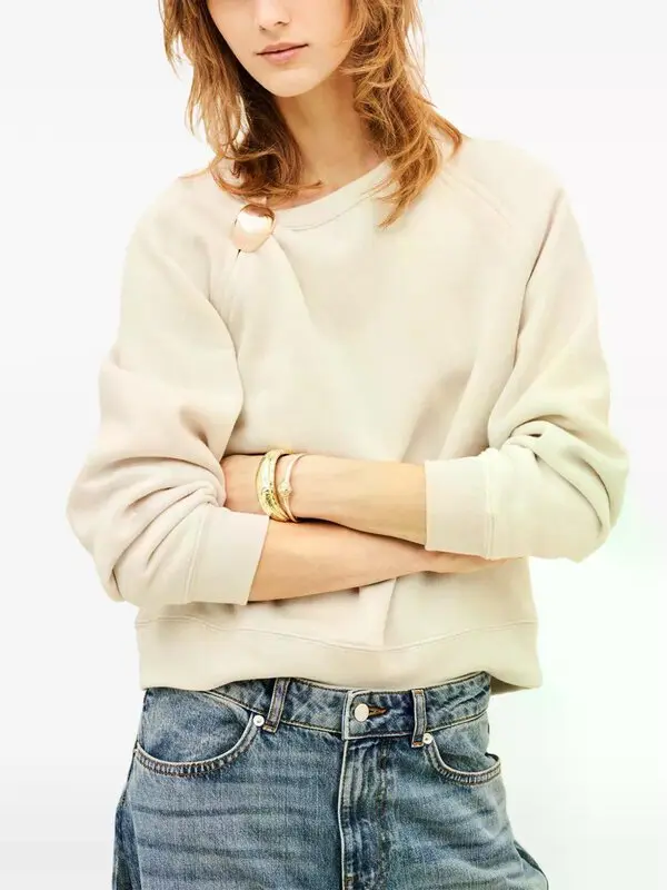 Ba&sh Della Raglan-sleeve Sweatshirt - Neutrals