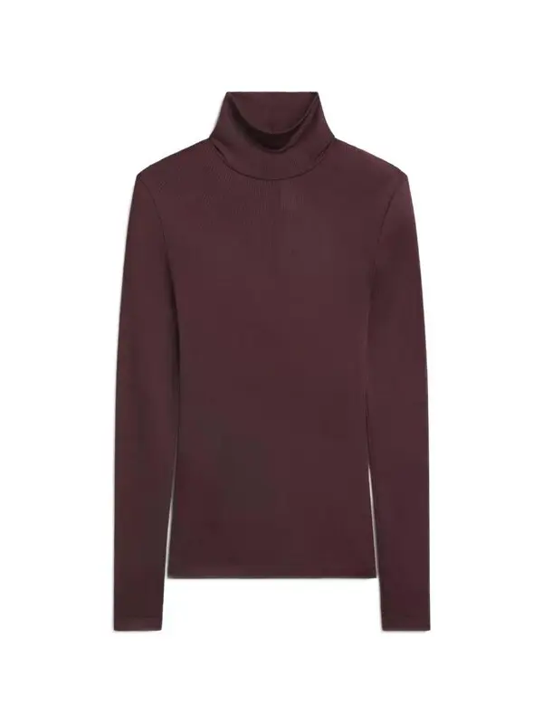 AGOLDE Carlyle Long-sleeve Turtle-neck T-shirt - Red