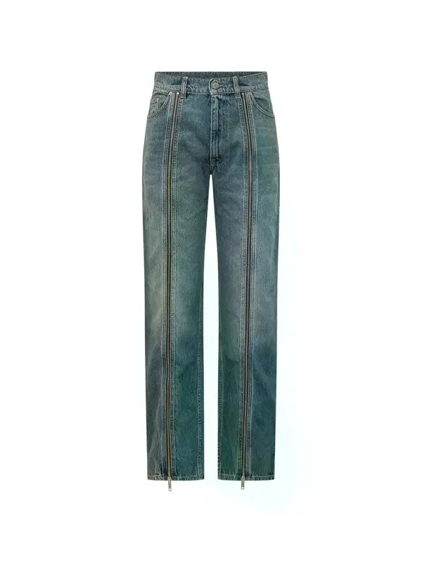 Stella McCartney Zip-detail Straight-leg Jeans - Blue