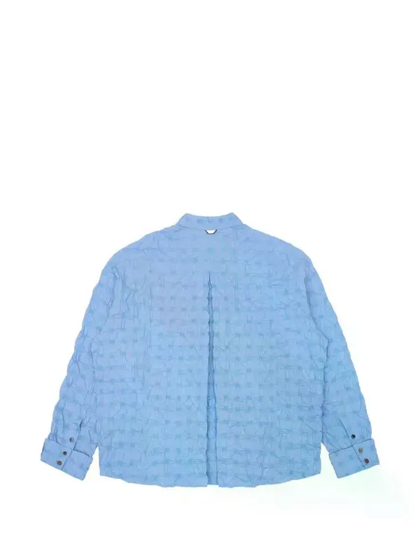 ADER ERROR Shirred Cotton Shirt - Blue