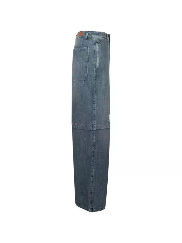 Palm Angels Palm Tree Embroidered Jeans