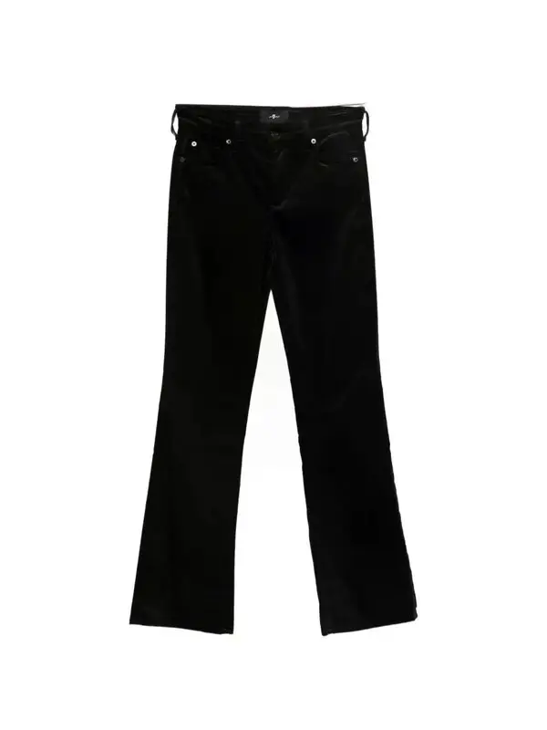 SEVEN Velvet Flared Jeans - Black