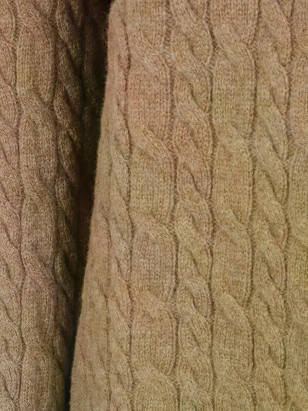 FAY Cable-knit Elbow-patch Sweater
