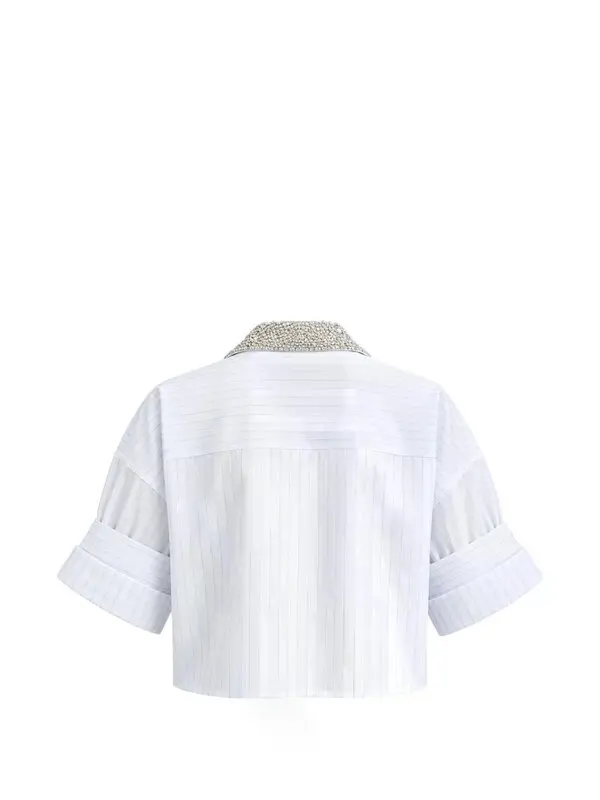TWP Next Ex Pinstriped Shirt - Blue