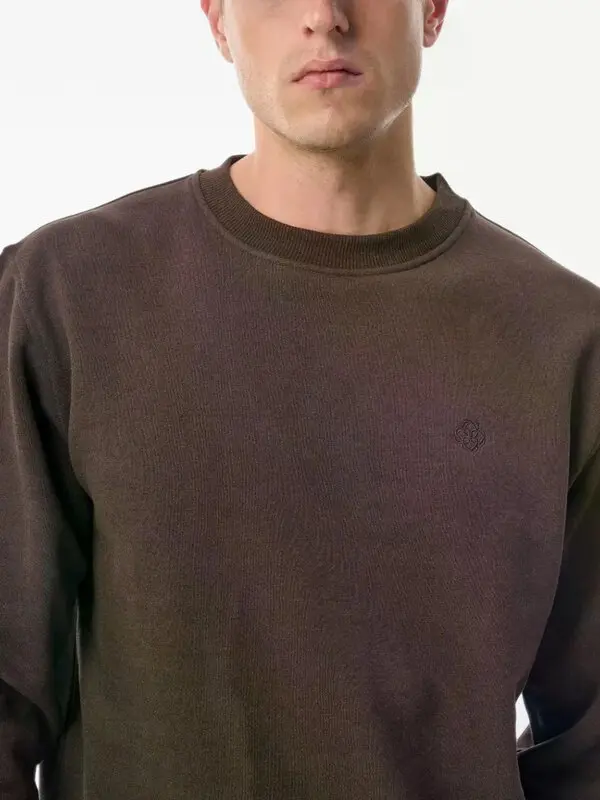 MEGUSTA Logo-embroidered Crew-neck Sweater