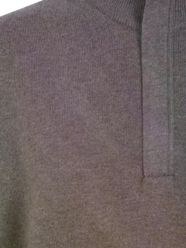 GRAN SASSO Elbow-patch Quarter-zip Sweater