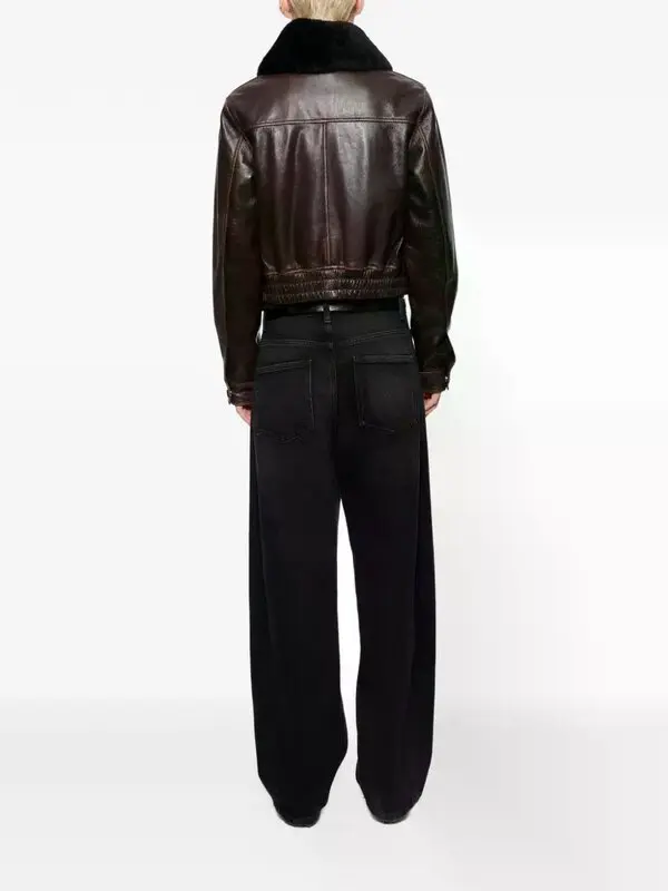 STAND STUDIO Dee Cropped Leather Jacket