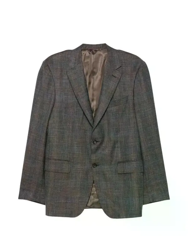 Canali Check-pattern Single-breasted Blazer