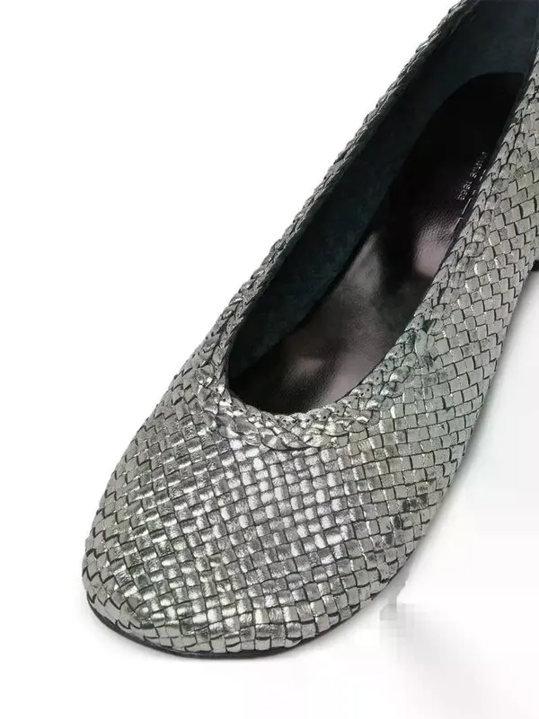 CAREL Cassis Woven Leather Ballet Flats