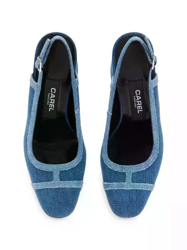 CAREL Alizee Denim Slingback Pumps