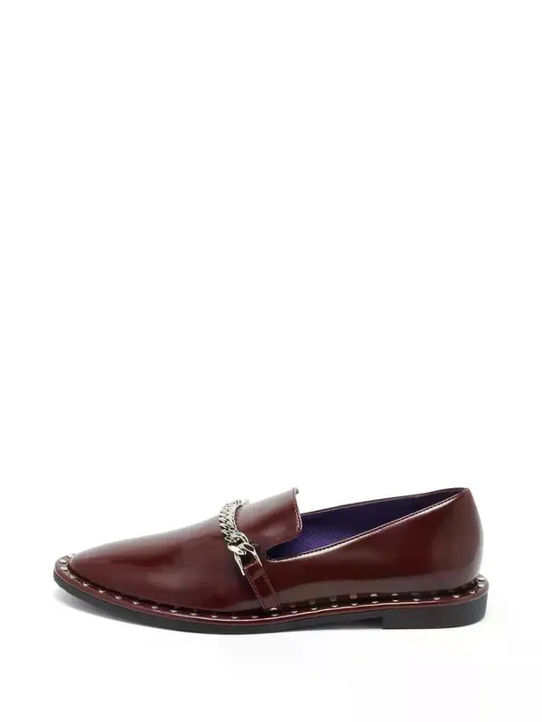 Stella McCartney Falabella Chain-link Loafers - Red