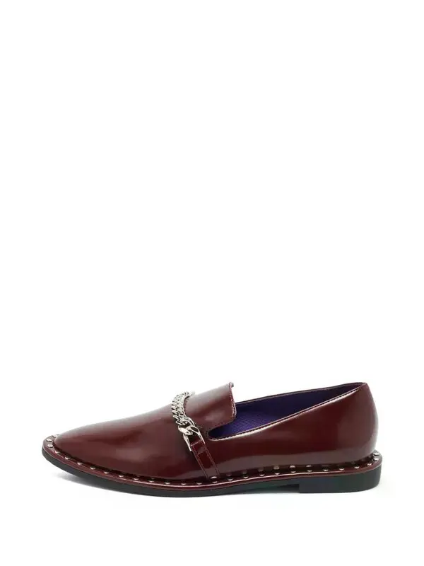 Stella McCartney Falabella Chain-link Loafers - Red