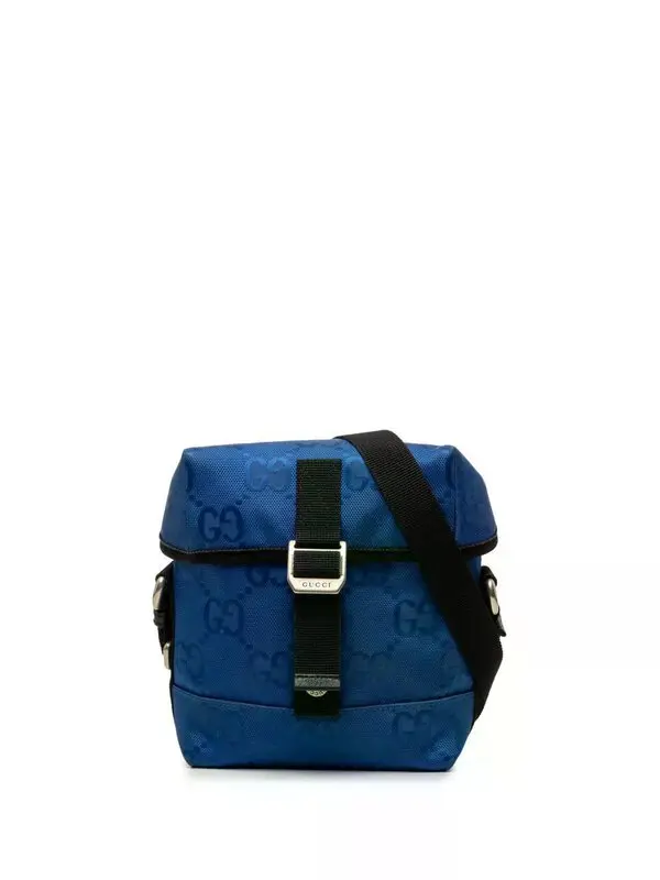 Gucci 2016-2026 Off The Grid Gg Econyl Messenger Bag Crossbody Bag - Black