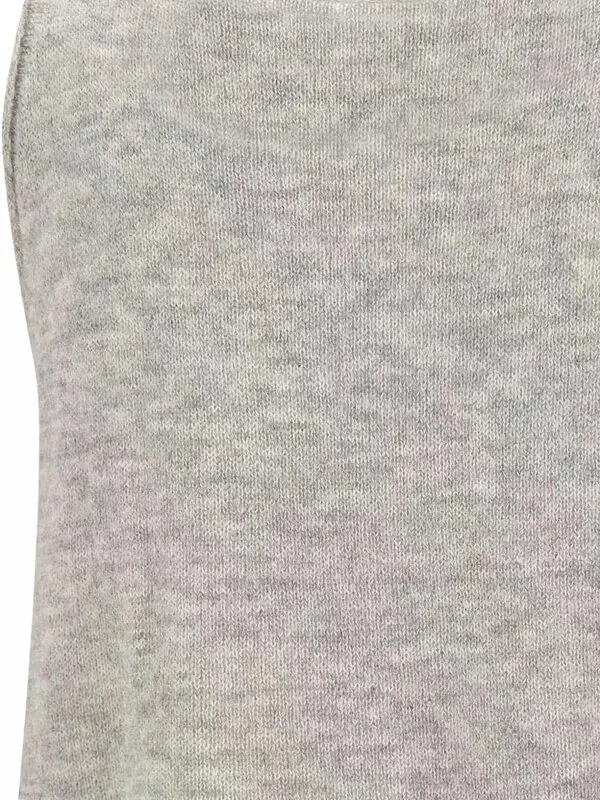 MAURIZIO MYKONOS Ribbed-hem V-neck Top
