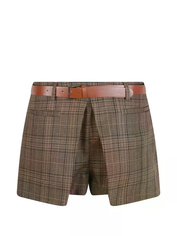 DONDUP Nelly Belted Shorts - Brown