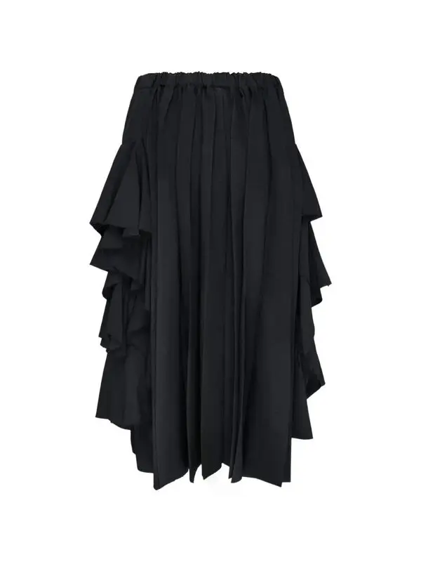 Comme Des Garçons Ruffled Tiered Midi Skirt