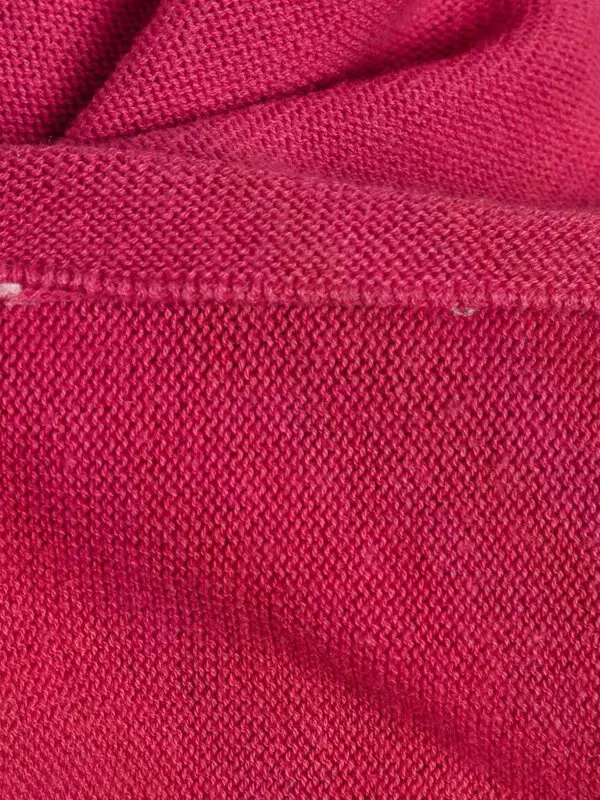 Red Valentino Ruffle-trim Pointelle-knit Sweater