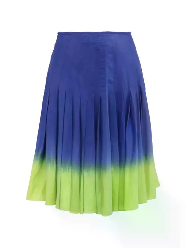 Moschino 2020s Tie-dye Pleated Skirt - Blue