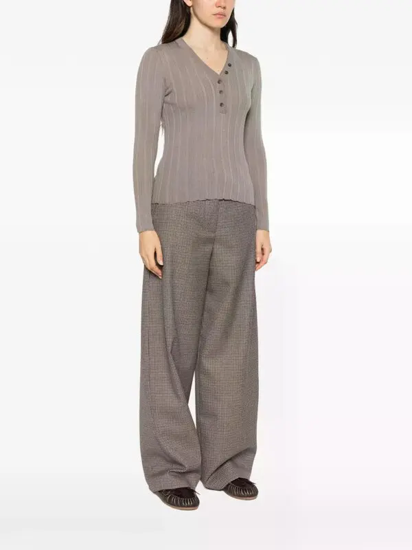 IVORY PARIS Vera Ribbed-knit Sweater