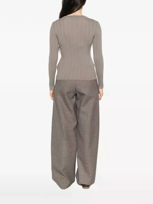IVORY PARIS Vera Ribbed-knit Sweater