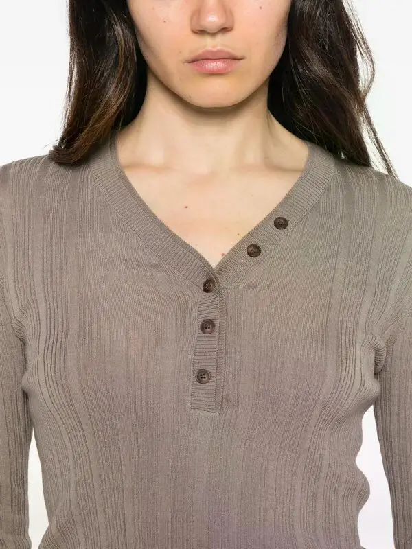 IVORY PARIS Vera Ribbed-knit Sweater