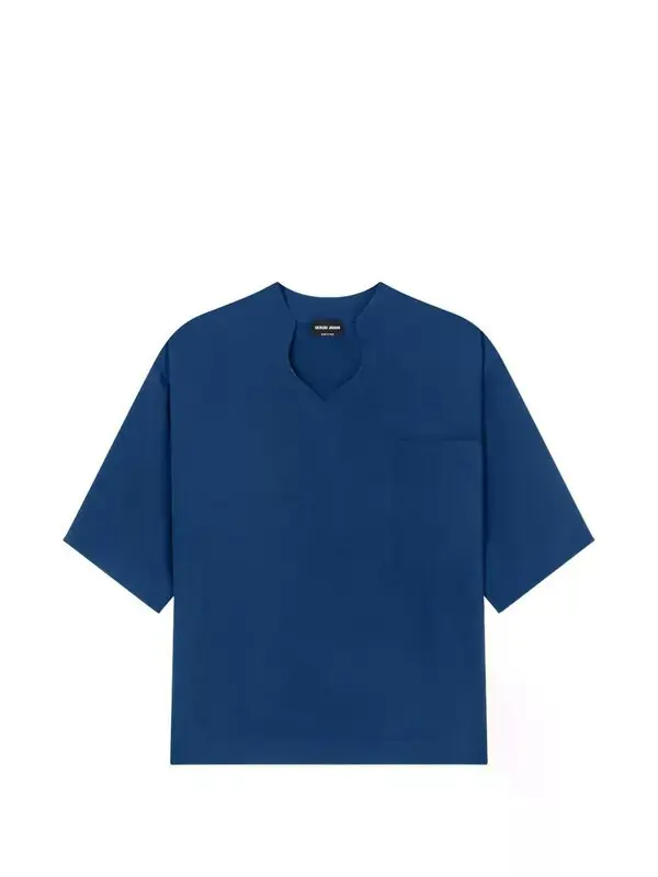 Giorgio Armani Chest-pocket Blouse - Blue