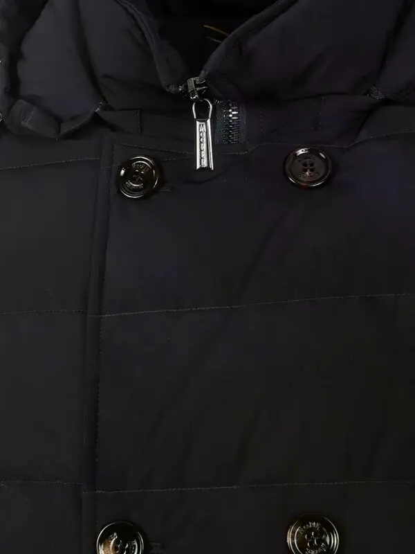 MOORER Double-breasted Hooded Coat