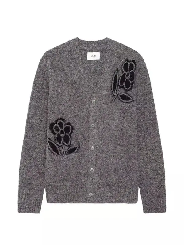 Nn07 Kyle Floral-embroidered Cardigan